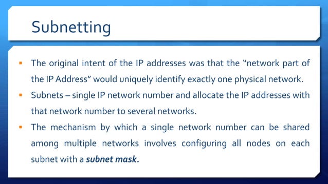 Subnetting | PPSX