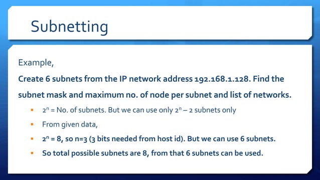 Subnetting | PPSX