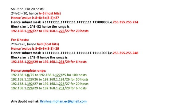 Subnetting (FLSM & VLSM) with examples | PPTX | Computer Networking | Computing