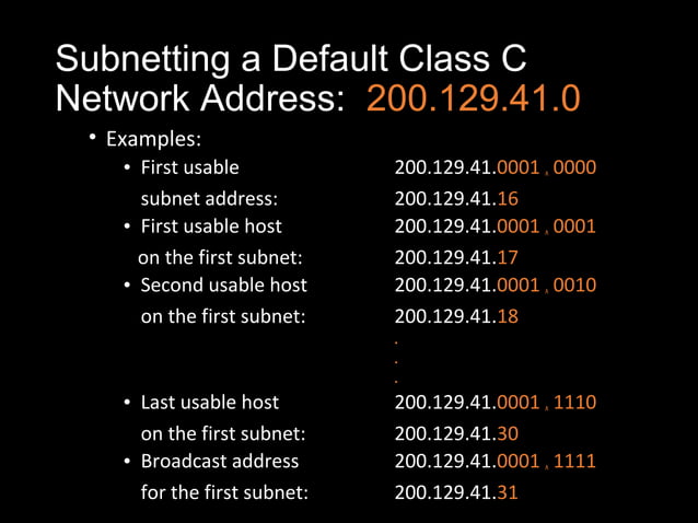 Subnetting | PPT | Computer Networking | Computing