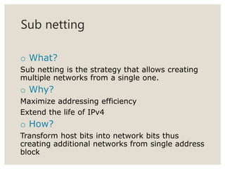Subnetting | PPTX