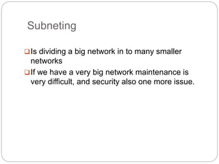 Subnetting | PPT