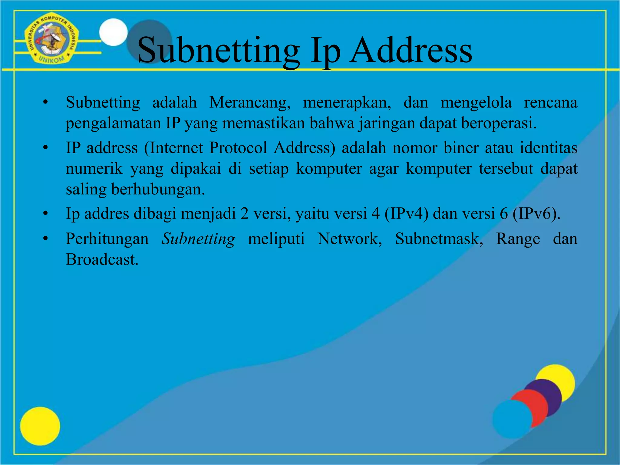 Subnetting | PPT