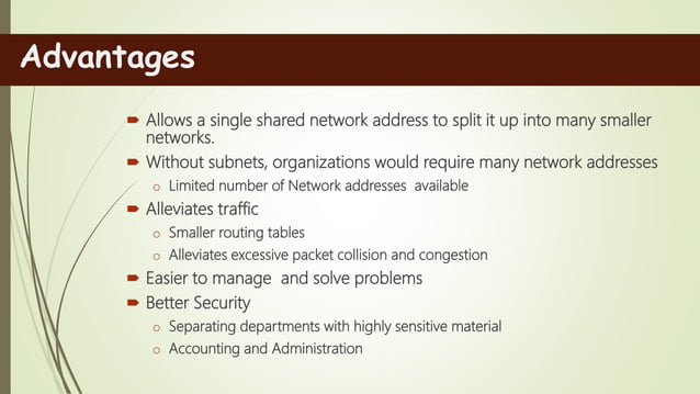Subnetting | PPTX | Computer Networking | Computing