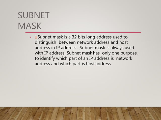 Subnetting Pptx Computer Networking Computing