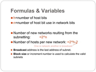 Data Communications and Network -Subnetting | PPTX