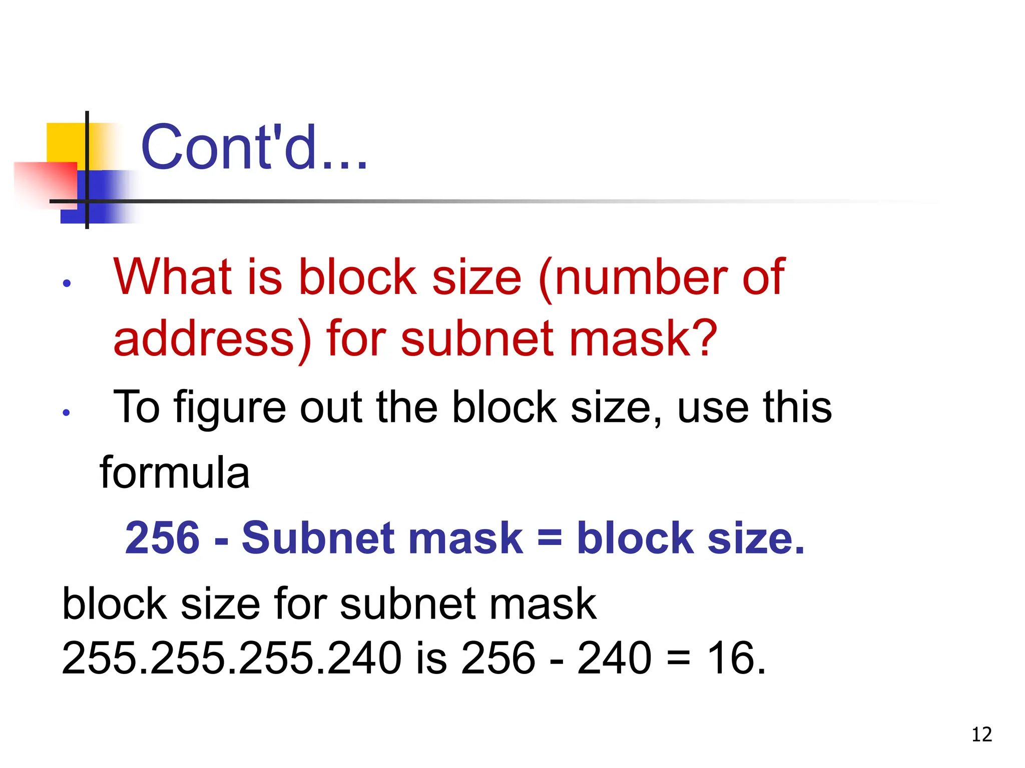 Data Communication And Networking Subnetting Ppt 1798