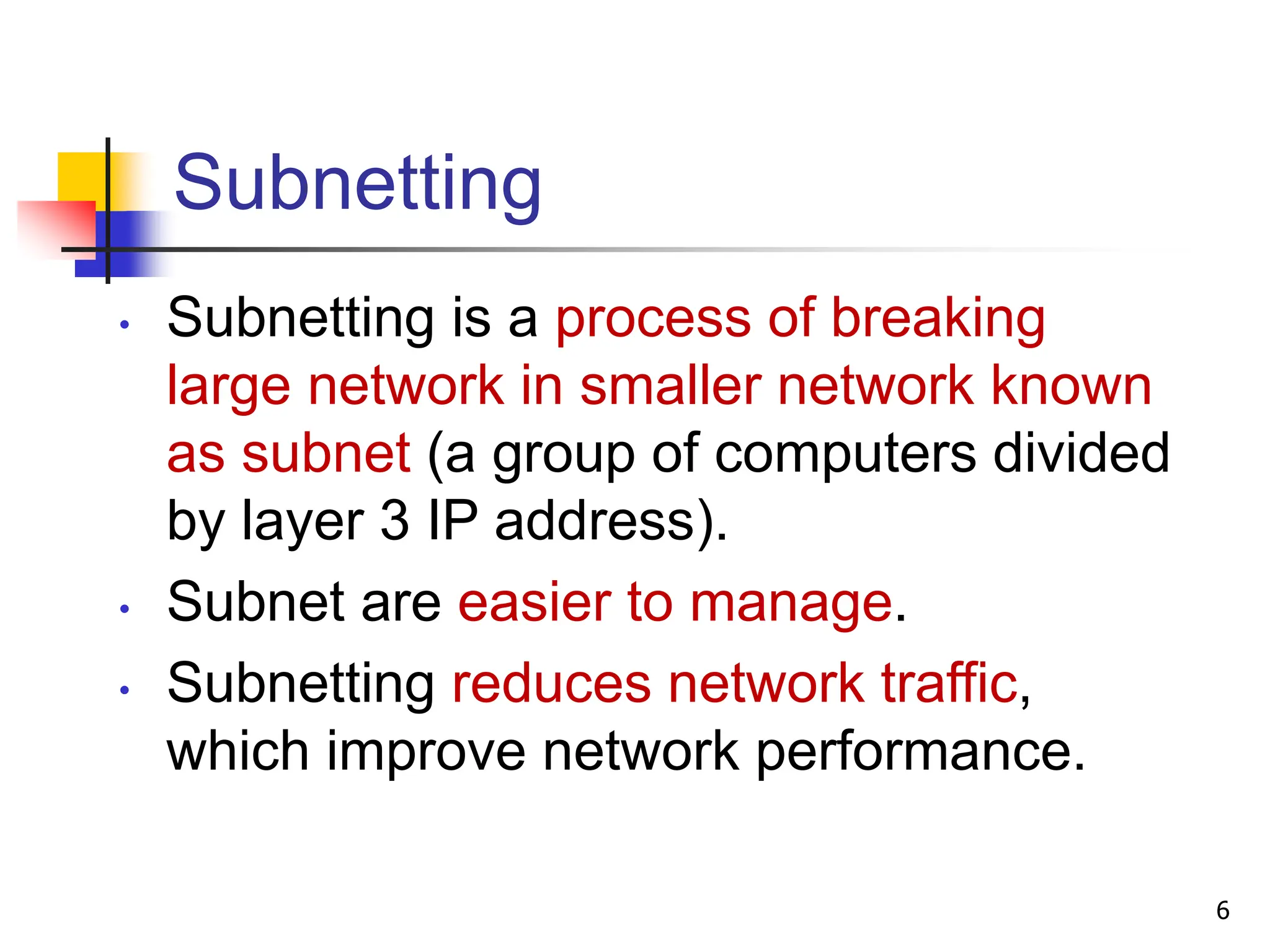 Data Communication And Networking Subnetting Ppt 2195