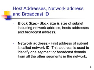 data communication and networking: subnetting | PPT