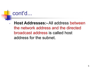 data communication and networking: subnetting | PPT