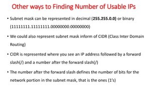 Subnetting basics in networking, for network engineers | PPT