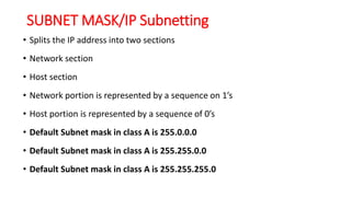 Subnetting basics in networking, for network engineers | PPT