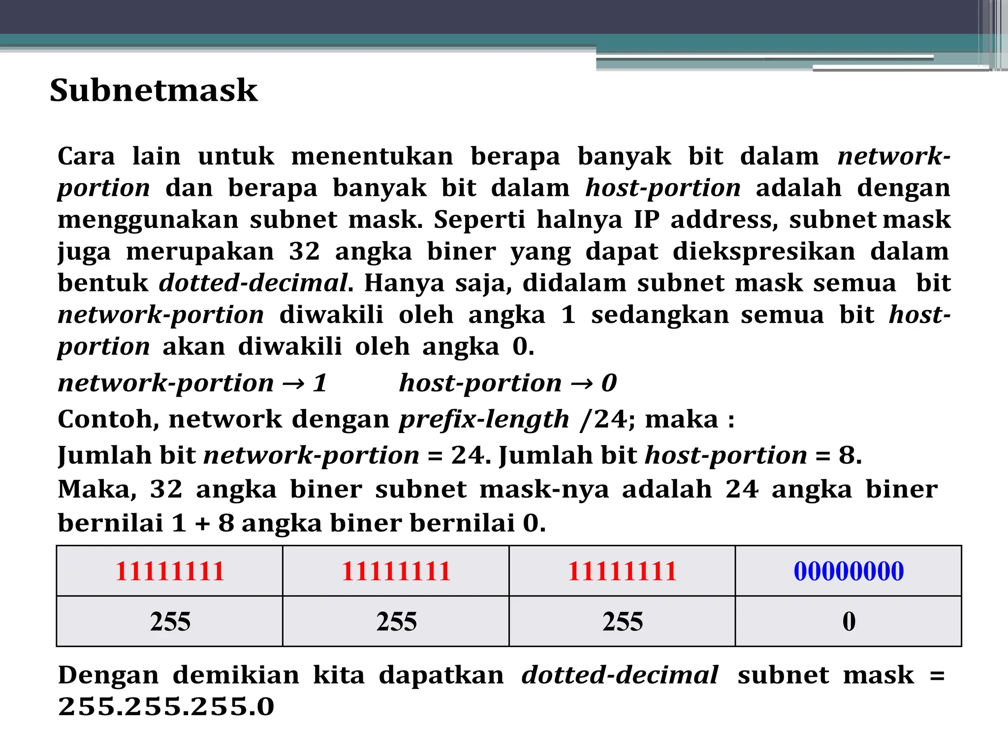 subnetting dan ip address dan bagaimana itu dilakukanpdf | PPT