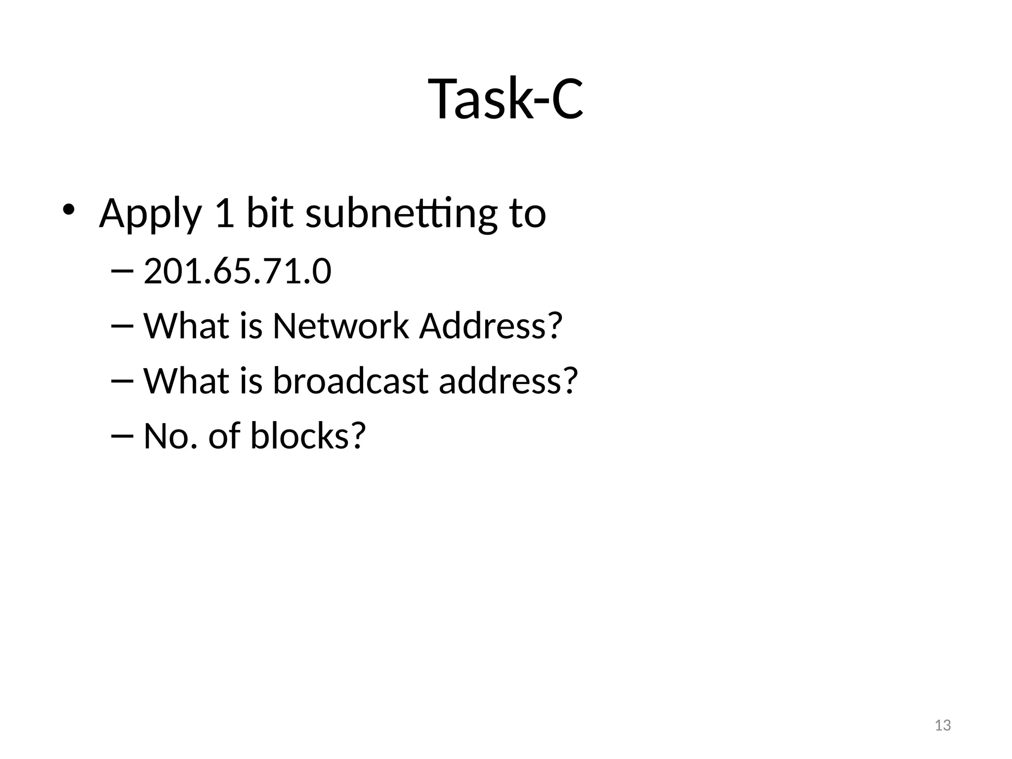 Subnetting Computer Networking Lecture Pptx
