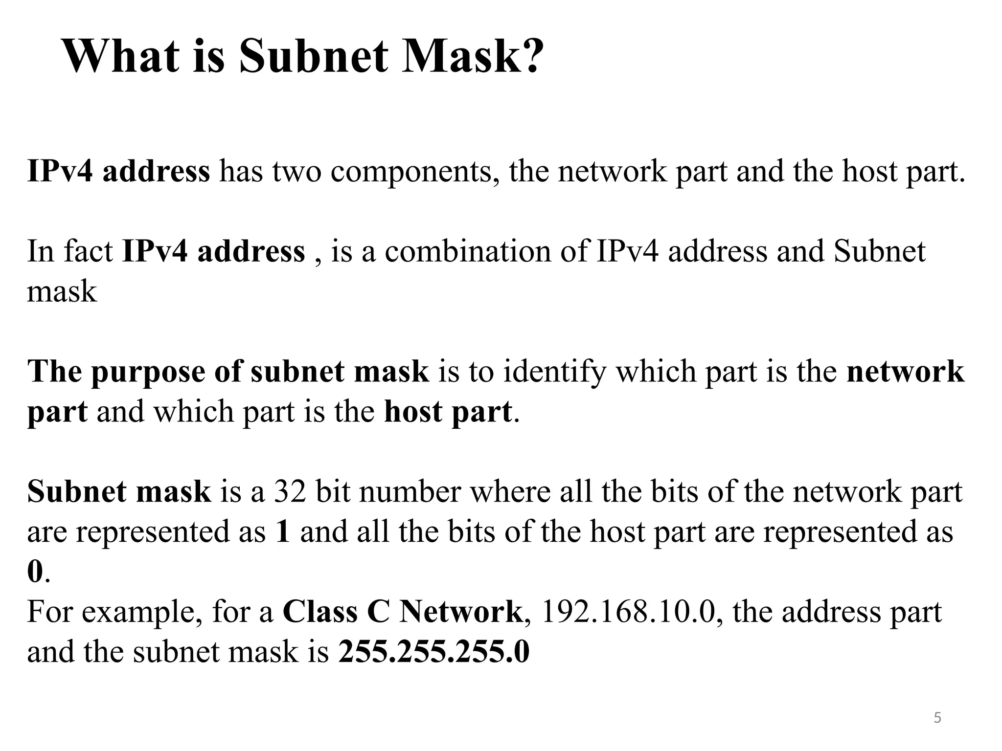 Subnetting Computer Networking Lecture Pptx