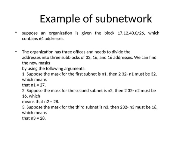 subnetting _ | PPT