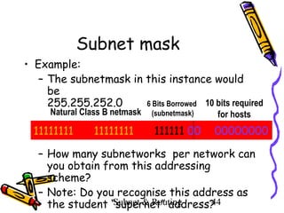 Subnetting and routing | PPT