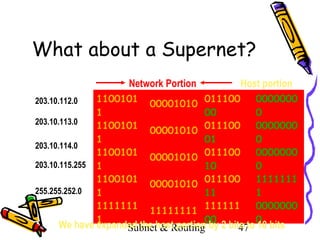 Subnetting and routing | PPT