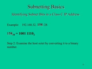 Subnetting Basics Tutorial | PPTX