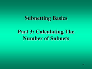 Subnetting Basics Tutorial | PPTX