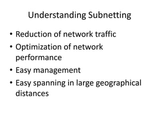 Subnetting class | PPTX