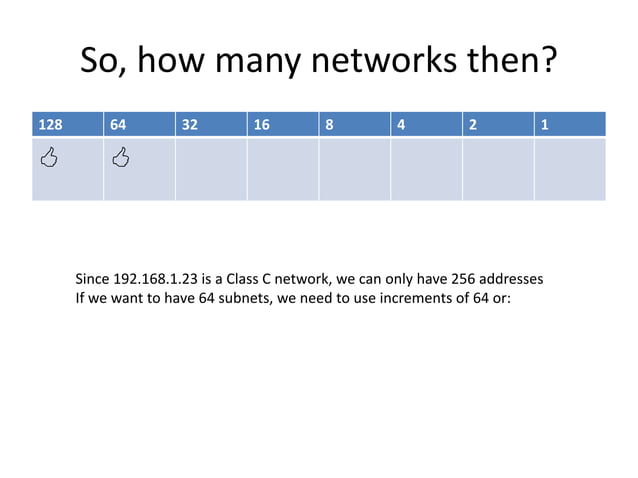 Subnetting Class Ppt