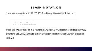 SUBNETTING INTERVIEW PRESENTATION TOPIC 1 | PPTX