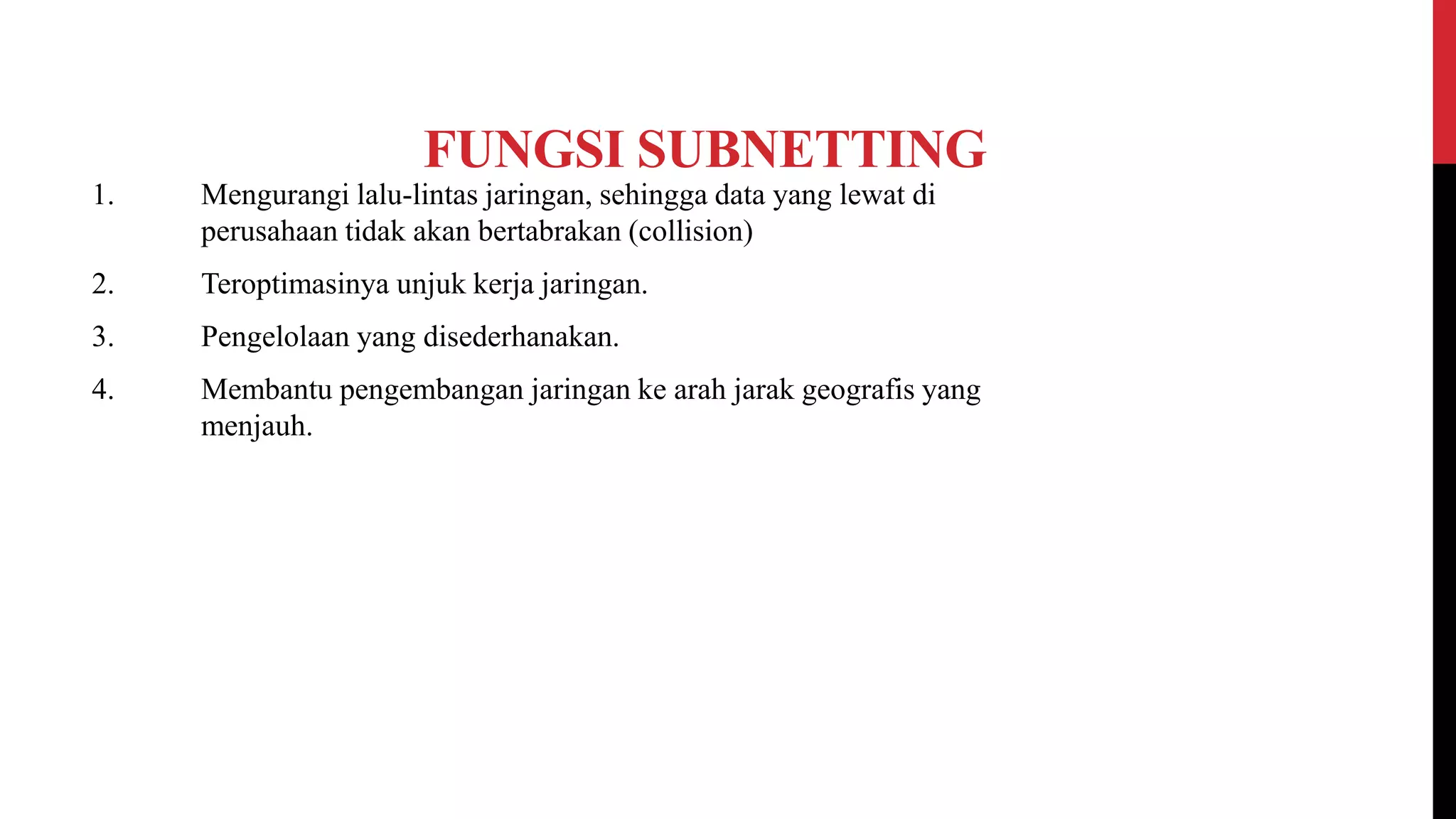 Subnetting Ipv4 And Ipv6 Revisi Ppt