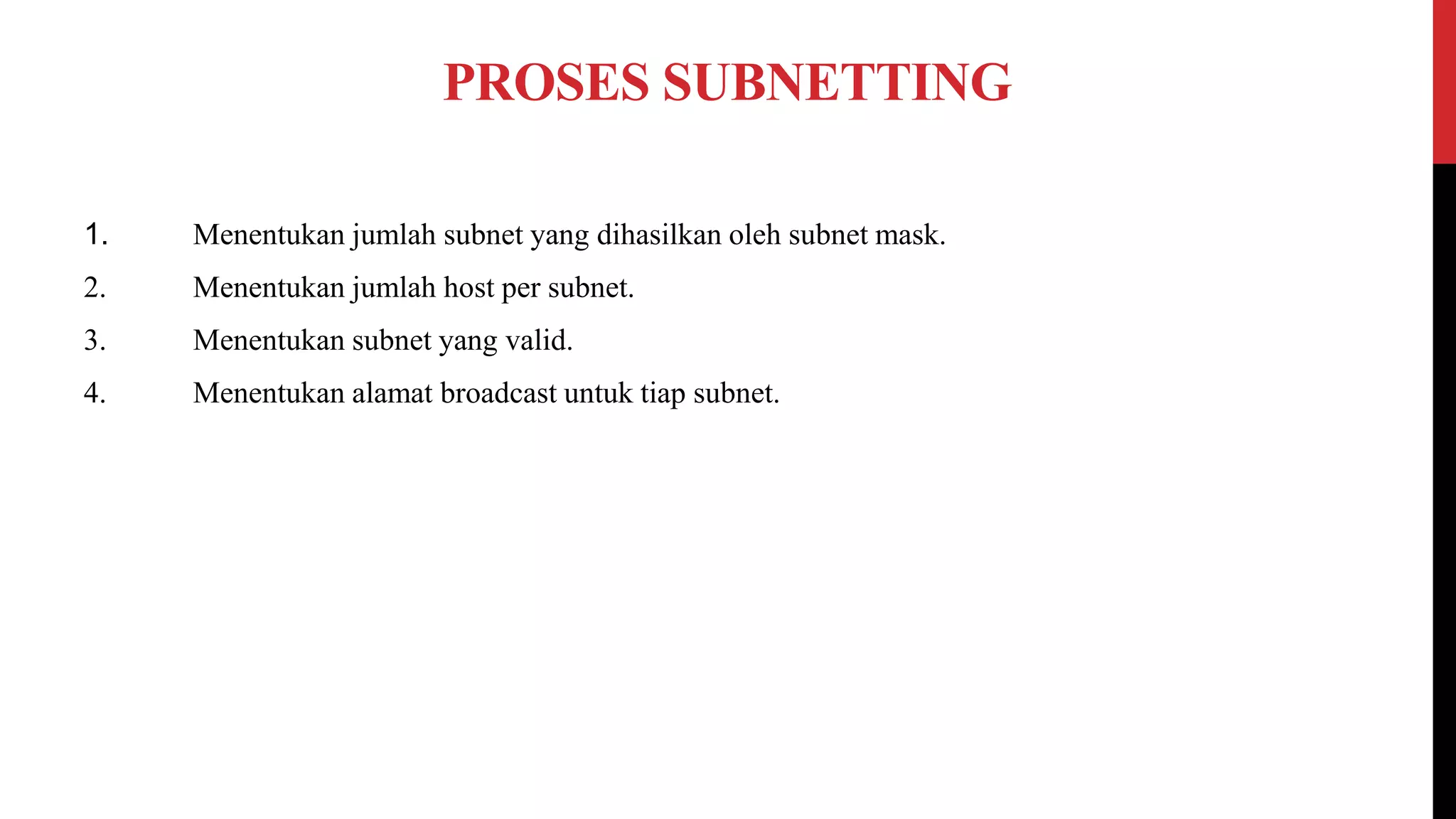 Subnetting Ipv4 And Ipv6 Revisi Ppt