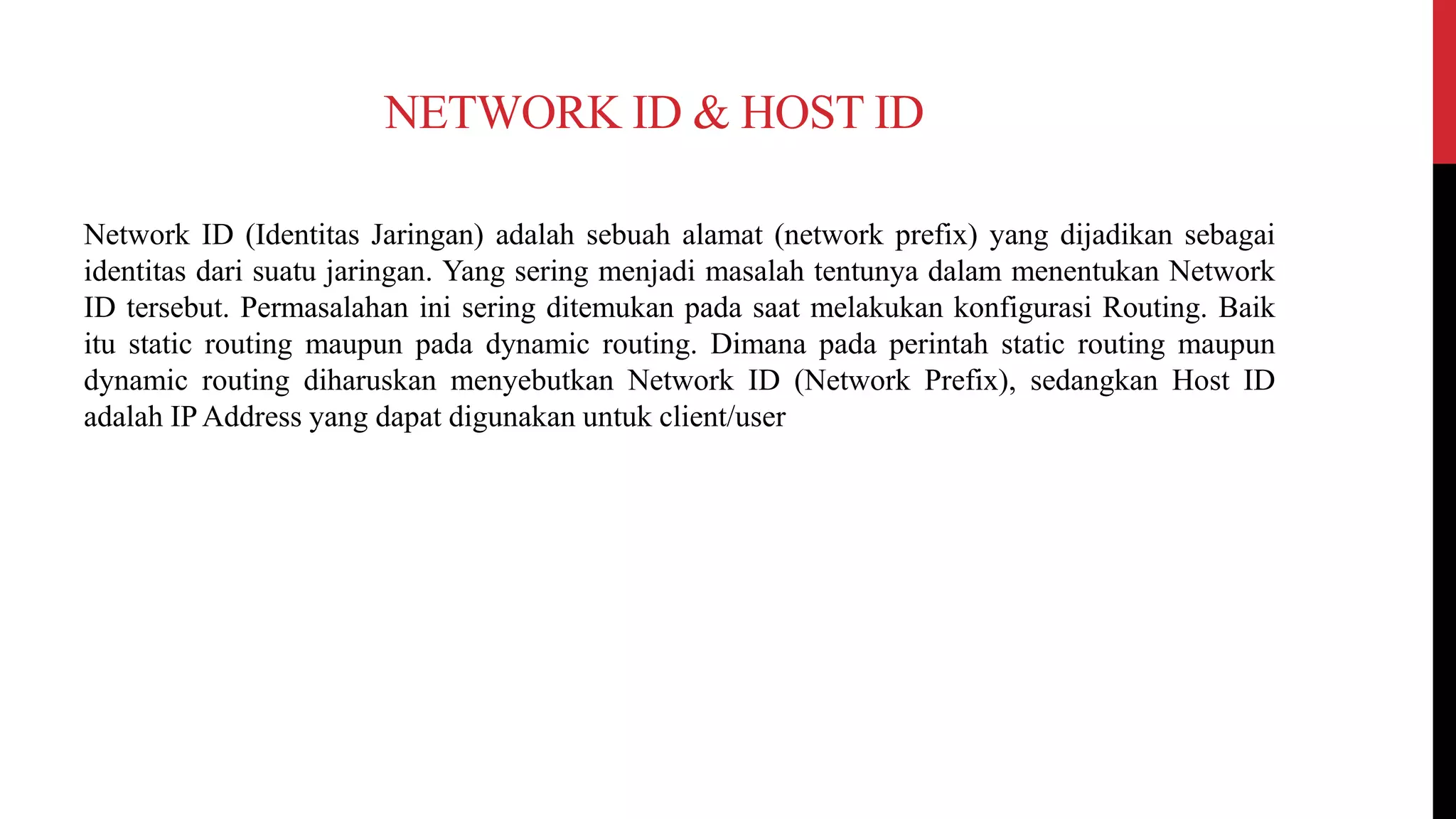 Subnetting ipv4 & ipv6 (revisi) | PPTX