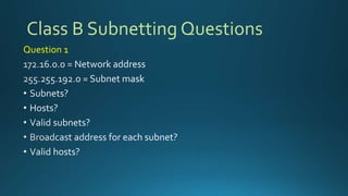 Subnetting made simple | PPTX | Computer Networking | Computing