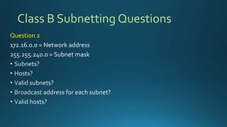 Subnetting made simple | PPTX | Computer Networking | Computing