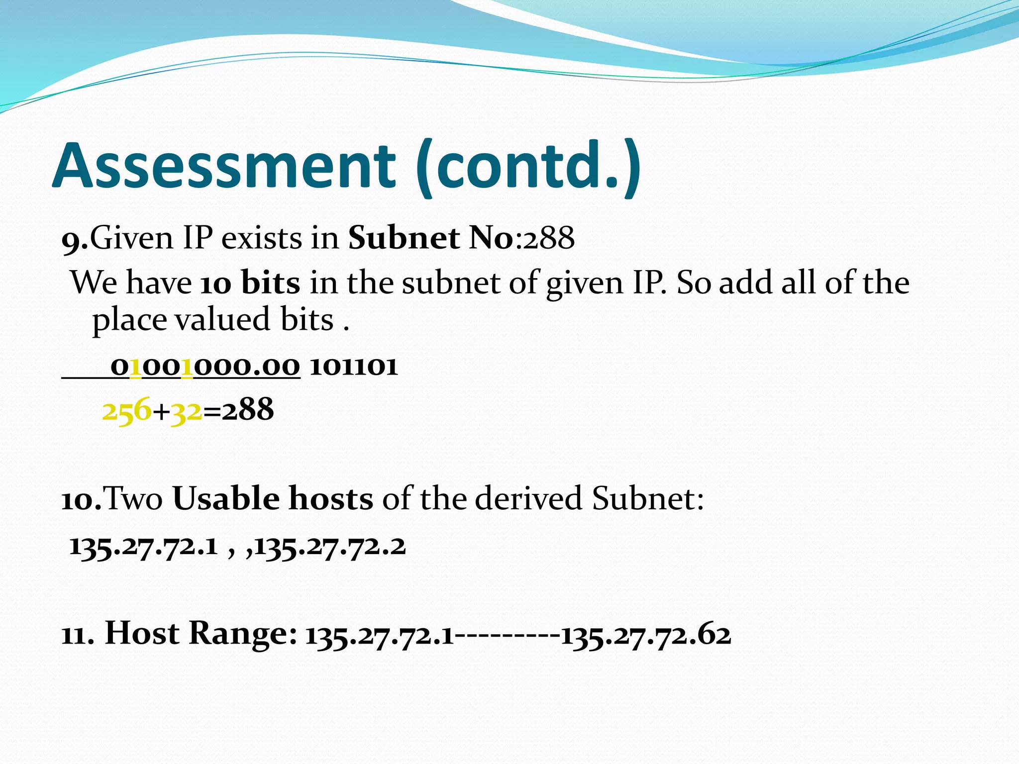 Subnetting Mechanics | PPT