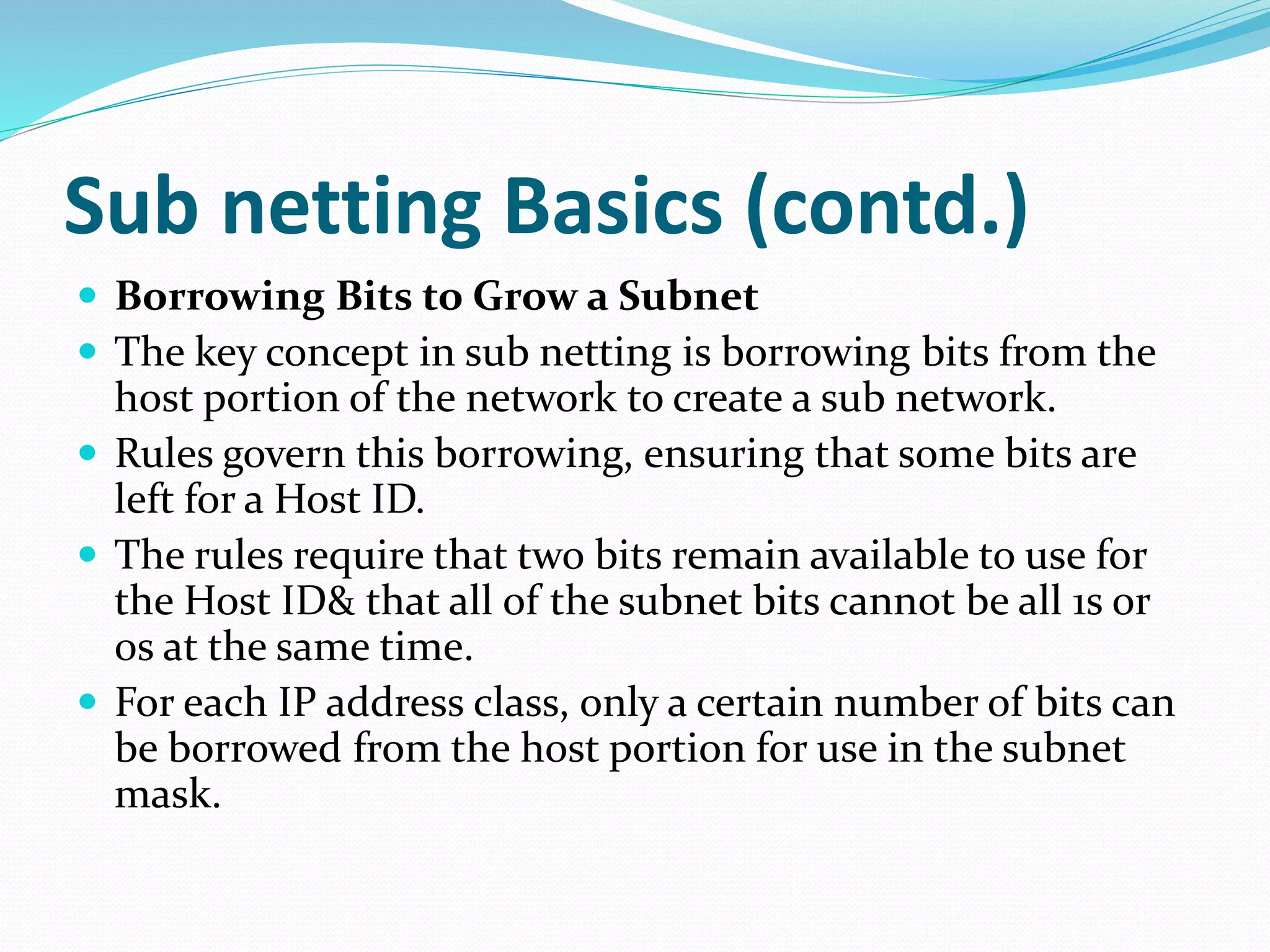 Subnetting Mechanics | PPT