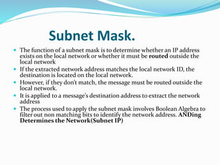 Subnetting Mechanics | PPT