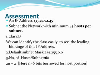 Subnetting Mechanics | PPT