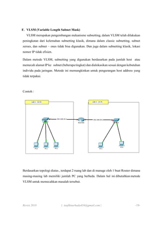 Subnetting dan sistem pengalamatan jaringan | PDF