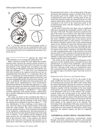 Suboccipital bur holes and craniectomies | PDF