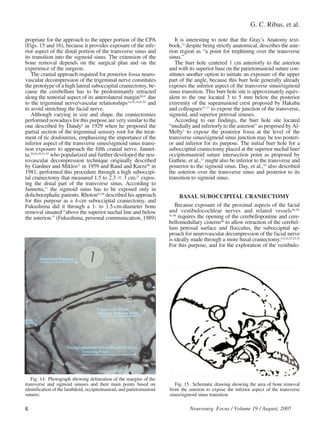 Suboccipital bur holes and craniectomies | PDF