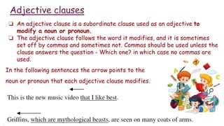 Subordinate clauses for grade 5 students | PPT