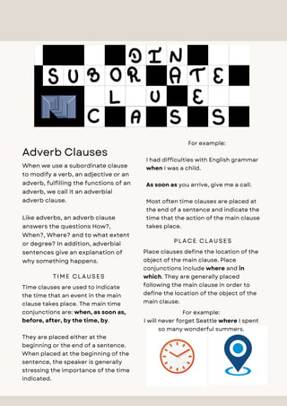 Subordinate Clauses presentation by Ritzabeth Vargas | PDF