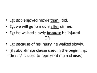 Subordinate conjunction | PPTX
