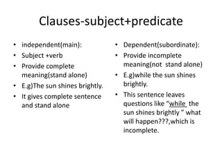 Subordinate conjunction | PPTX