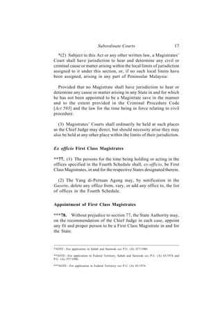 Subordinate courts act 1948 92 | PDF
