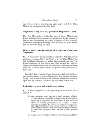 Subordinate courts act 1948 92 | PDF