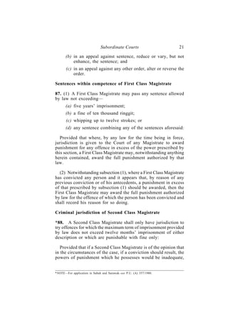 Subordinate courts act 1948 92 | PDF