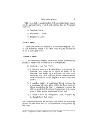 Subordinate courts act 1948 92 | PDF