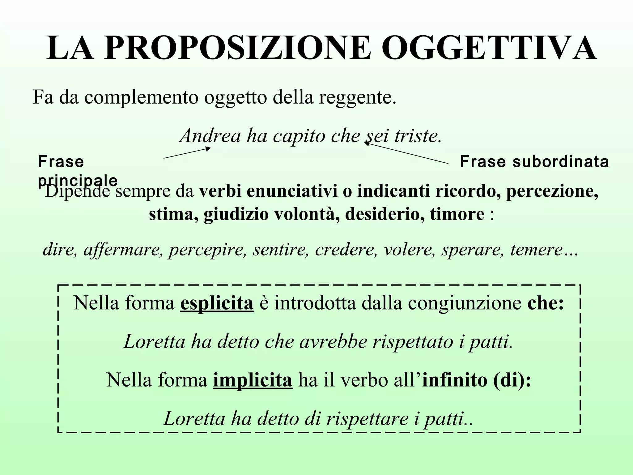 Subordinate sostantive | PPT | Education