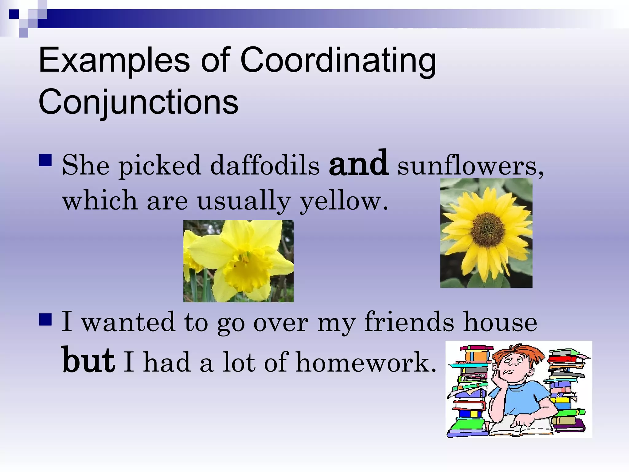 Subordinating & Coordinating Conjunctions | PPT