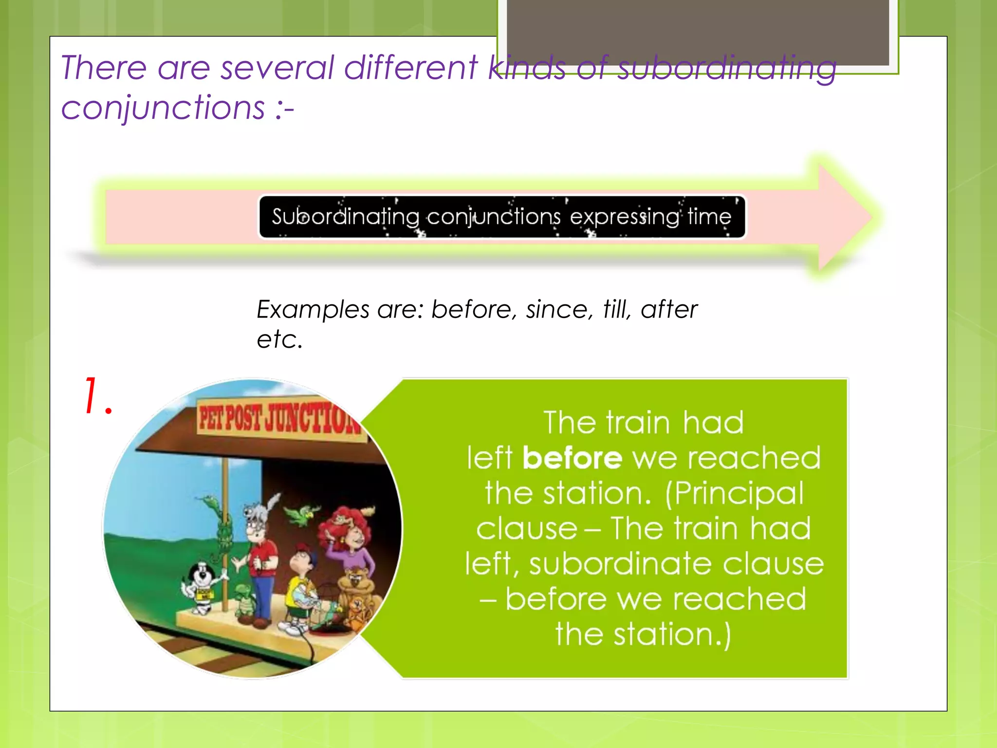 Subordinating conjunction | PPT